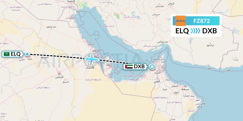 FZ872 Flight Status FlyDubai: Al-Qassim to Dubai (FDB872)