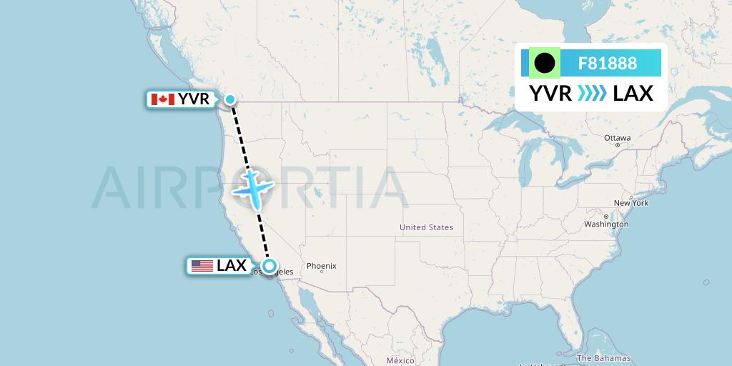 F81888 Flight Status Flair Airlines: Vancouver to Los Angeles (FLE1888)