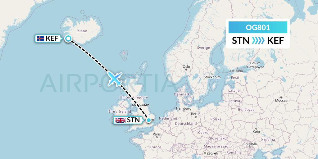 OG801 Flight Status Fly Play: London to Reykjavik (FPY801)