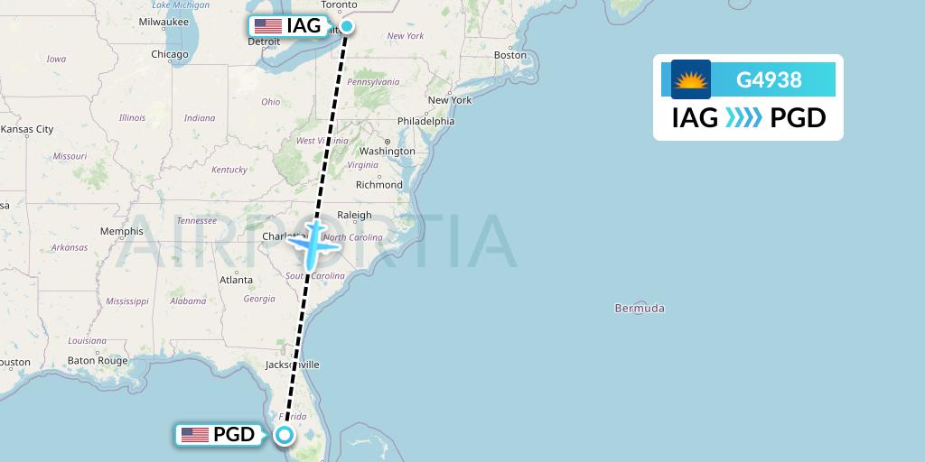 G4938 Flight Status Allegiant Air: Niagara Falls to Punta Gorda (AAY938)