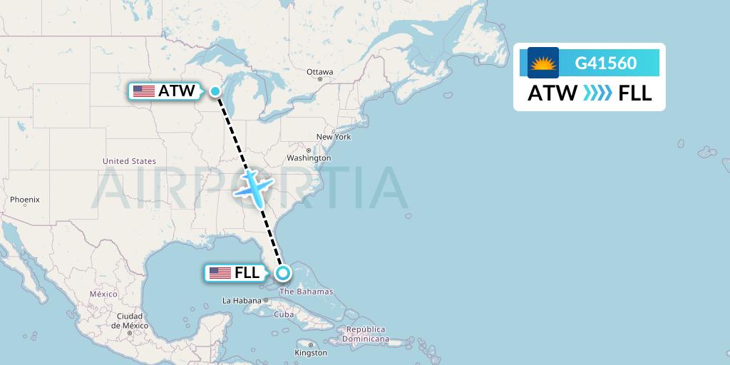 G41560 Flight Status Allegiant Air: Appleton to Fort Lauderdale (AAY1560)