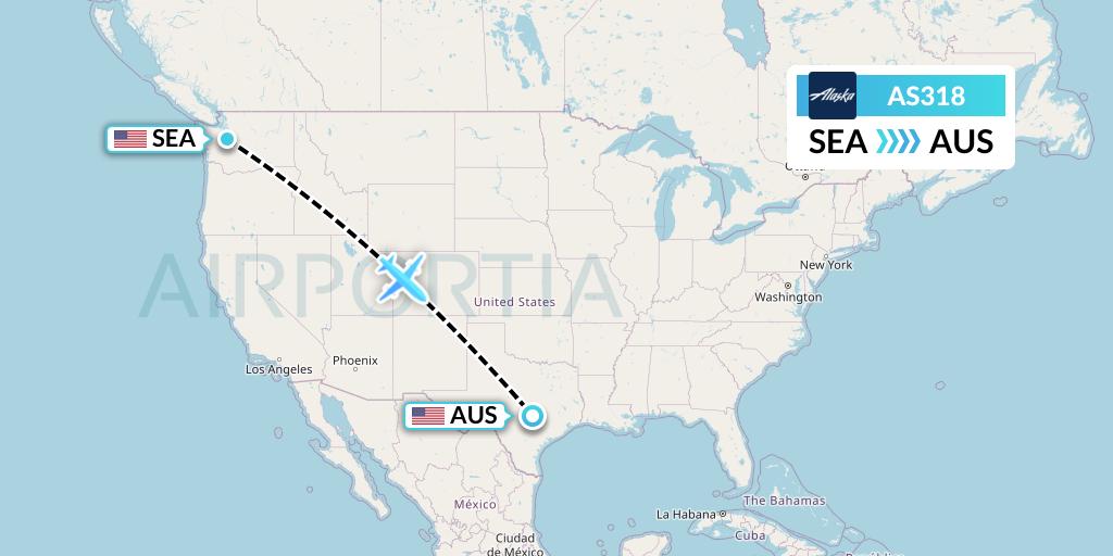 AS318 Flight Status Alaska Airlines: Seattle to Austin (ASA318)