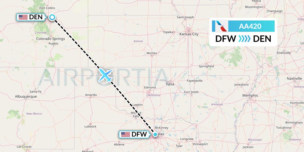 AA420 Flight Status American Airlines: Dallas to Denver (AAL420)