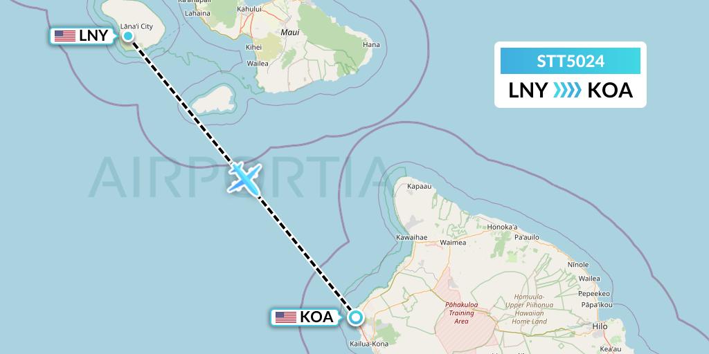 STT5024 Flight Status Western Aircraft, Inc.: Lanai to Kailua-Kona