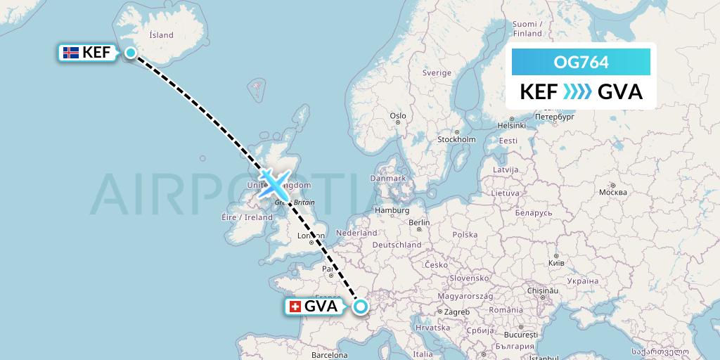 OG764 Flight Status Fly Play: Reykjavik to Geneva (FPY764)
