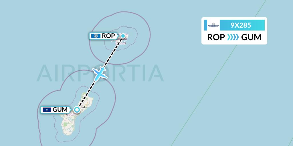9X285 Flight Status Southern Airways Express: Rota to Guam (LTD285)
