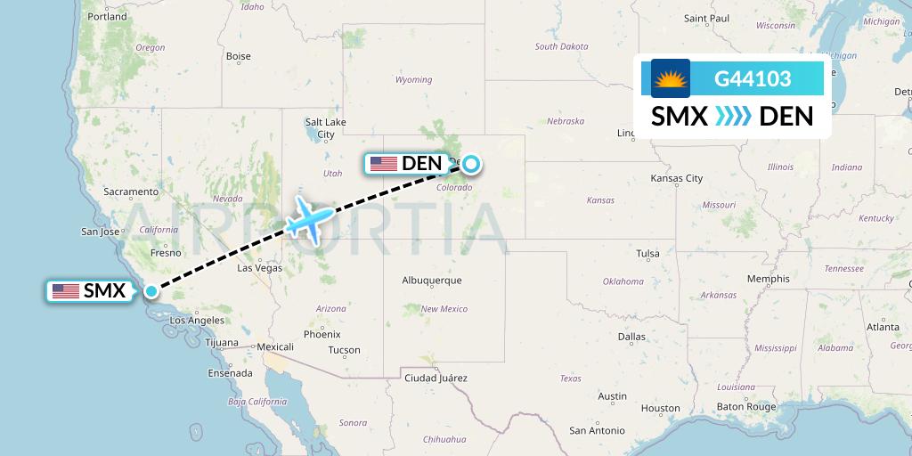 G44103 Flight Status Allegiant Air: Santa Maria to Denver (AAY4103)