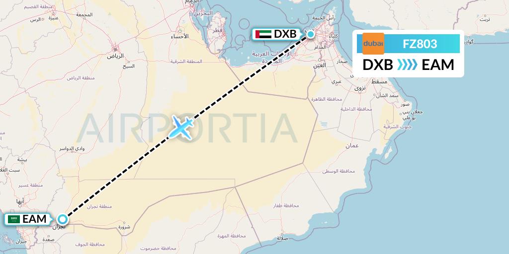 FZ803 Flight Status FlyDubai: Dubai to Najran (FDB803)