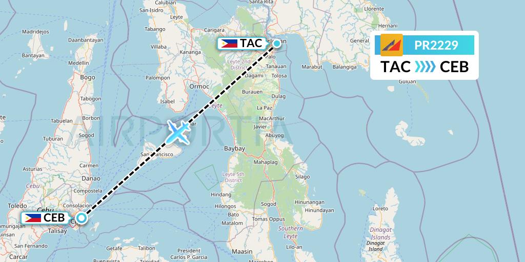 PR2229 Flight Status Philippine Airlines: Tacloban to Cebu (PAL2229)