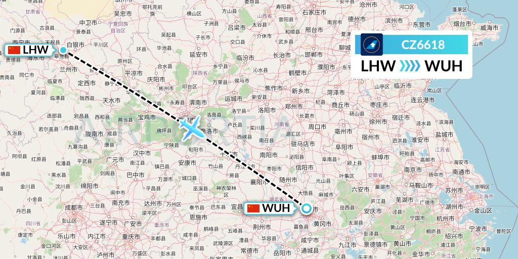 CZ6618 Flight Status China Southern Airlines: Lanzhou to Wuhan (CSN6618)
