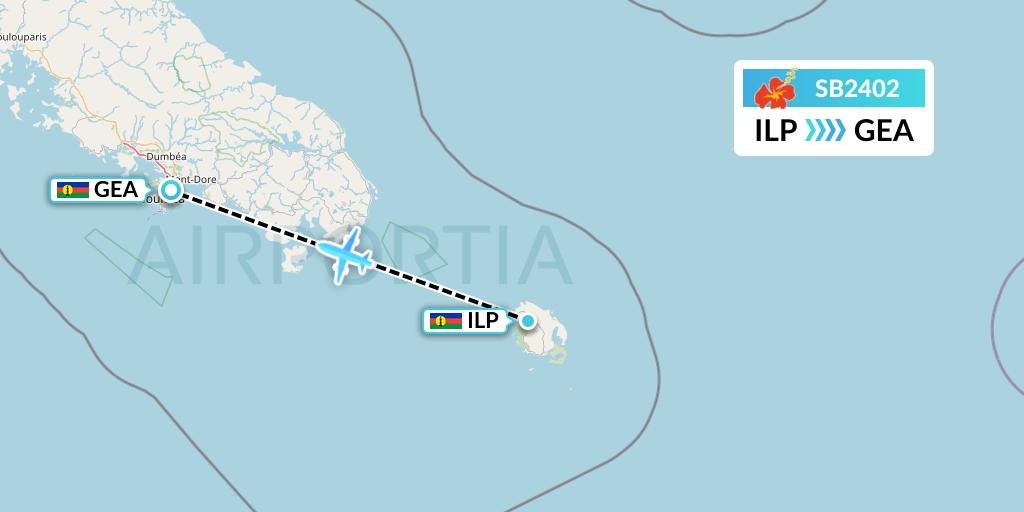 SB2402 Flight Status Aircalin: Ile Des Pins to Noumea (ACI2402)