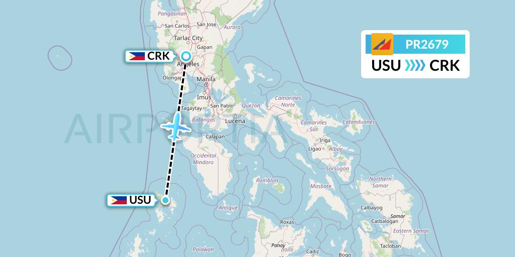 PR2679 Flight Status Philippine Airlines: Busuanga to Angeles City ...