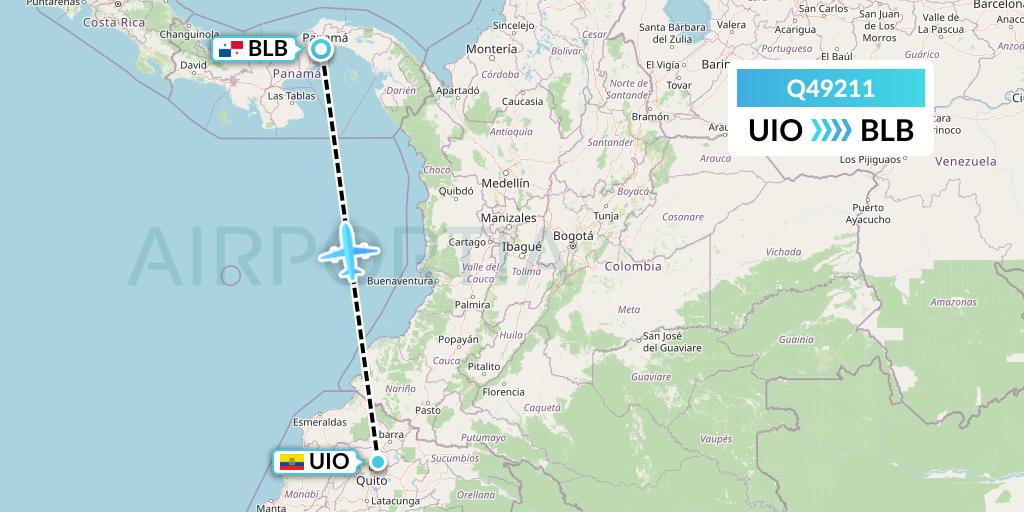 Q49211 Flight Status Euroairlines: Quito to Balboa (ELE9211)
