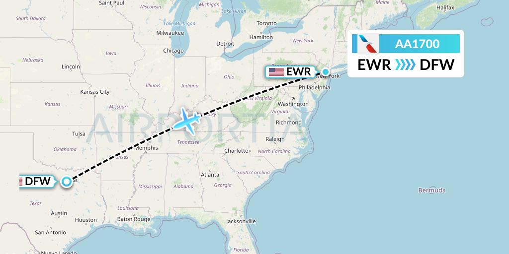AA1700 Flight Status American Airlines: New York to Dallas (AAL1700)