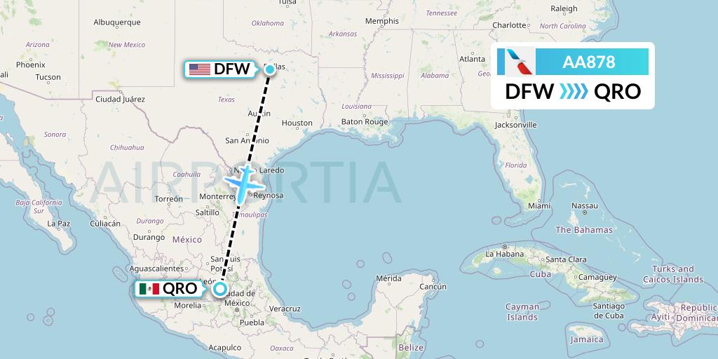 AA878 Flight Status American Airlines: Dallas to Queretaro (AAL878)