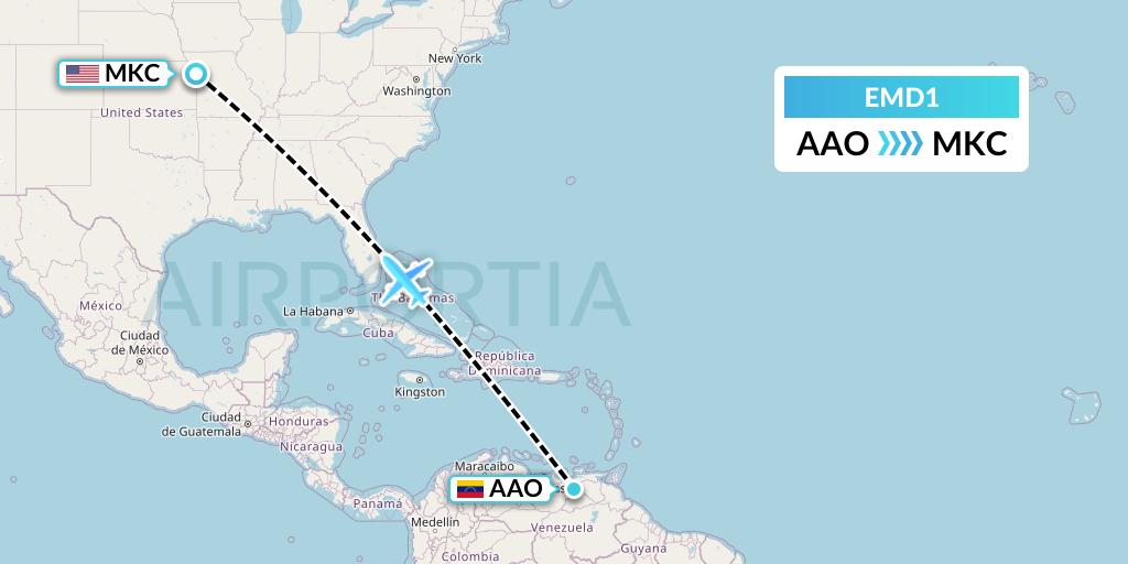 EMD1 Flight Status Eaglemed: Anaco to Kansas City