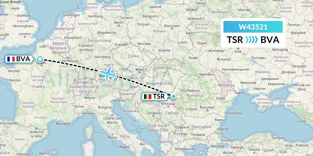 W43521 Flight Status Wizz Air Malta: Timisoara to Paris (WMT3521)