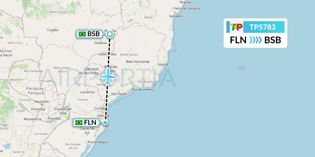 TP5783 Flight Status TAP Portugal: Florianopolis to Brasilia (TAP5783)