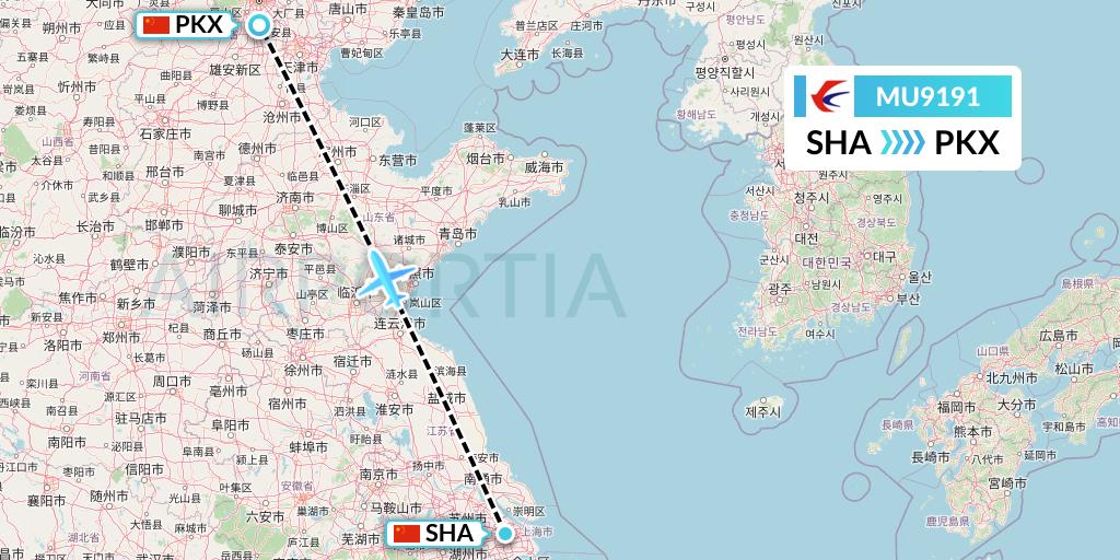 MU9191 Flight Status China Eastern Airlines: Shanghai to Beijing (CES9191)