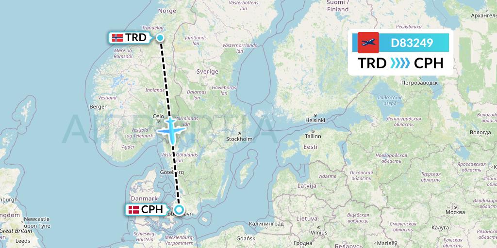 D83249 Flight Status Norwegian Air International: Trondheim to ...