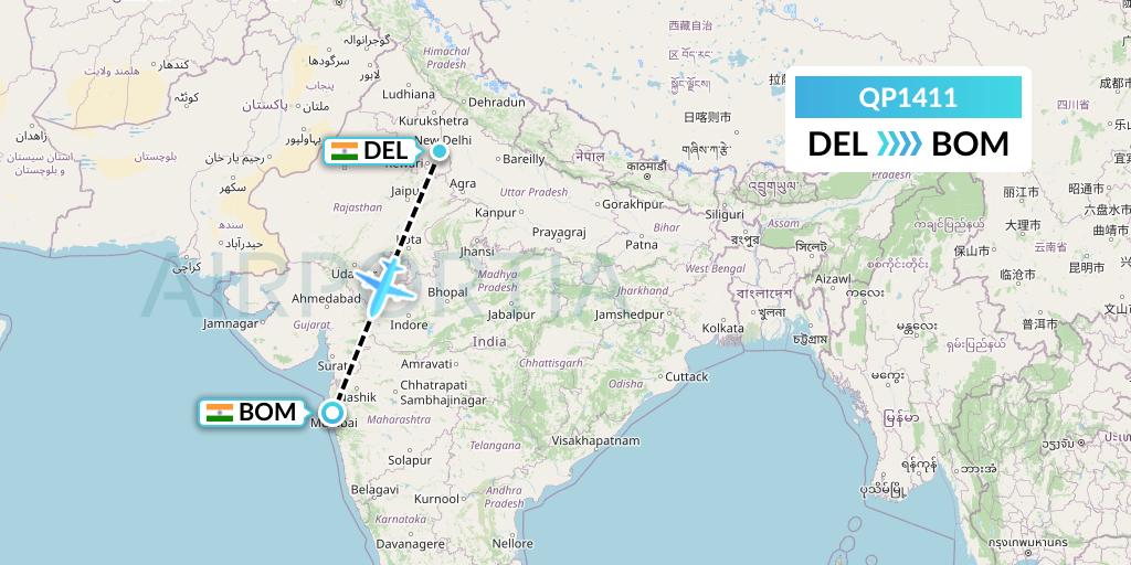 QP1411 Flight Status Akasa Air: Delhi to Mumbai (AKJ1411)