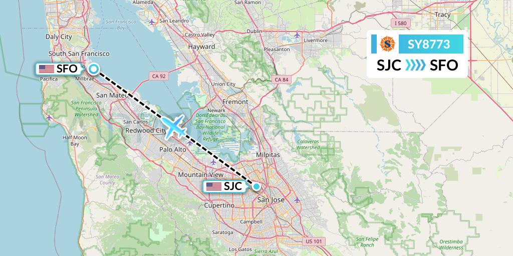 SY8773 Flight Status Sun Country Airlines: San Jose to San Francisco ...