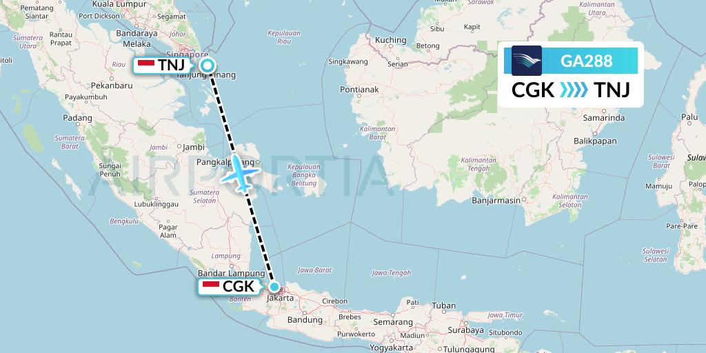 GA288 - Incident: Garuda B738 at Tanjung Pinang on Apr 16th 2025