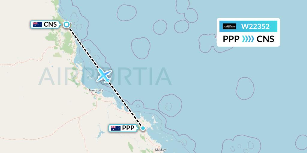 W22352 Flight Status Flex Flight: Proserpine to Cairns (FXT2352)