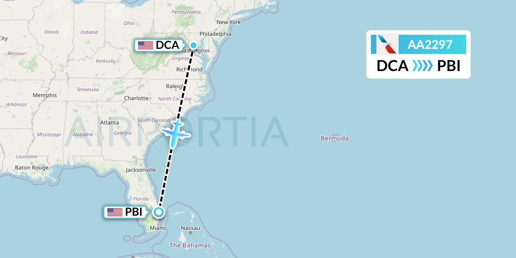 AA2297 Flight Status American Airlines: Washington to West Palm Beach ...