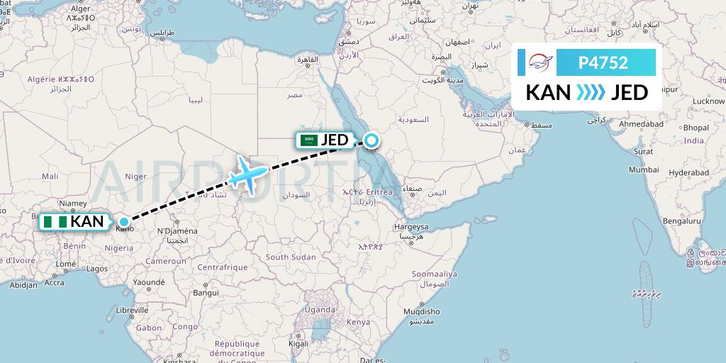 P4752 Flight Status Air Peace: Kano to Jeddah (APK752)