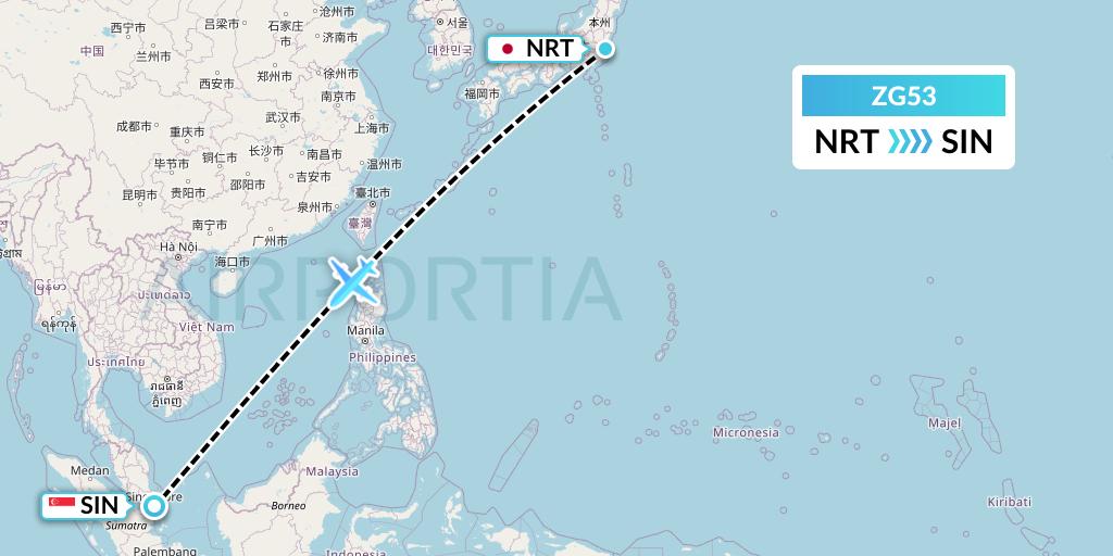 ZG53 Flight Status Zipair Tokyo Inc.: Tokyo to Singapore (TZP53)
