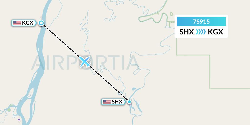 7S915 Flight Status Ryan Air (USA): Shageluk to Grayling (RYA915)
