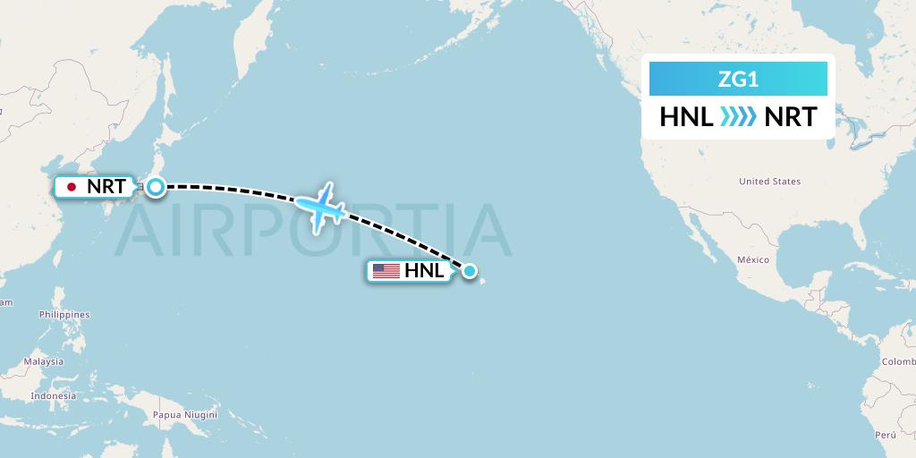 ZG1 Flight Status Zipair Tokyo Inc.: Honolulu to Tokyo (TZP1)