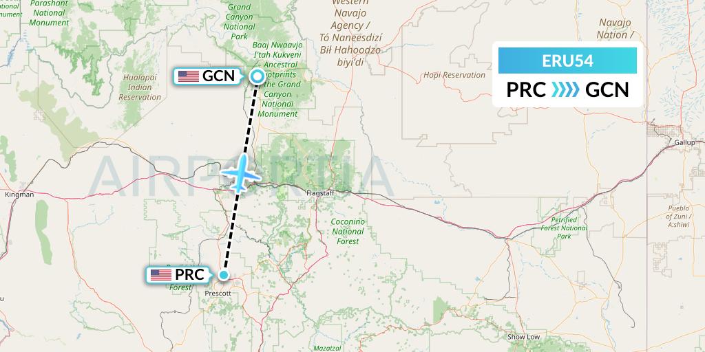 ERU54 Flight Status Embry-riddle Aeronautical University: Prescott to ...