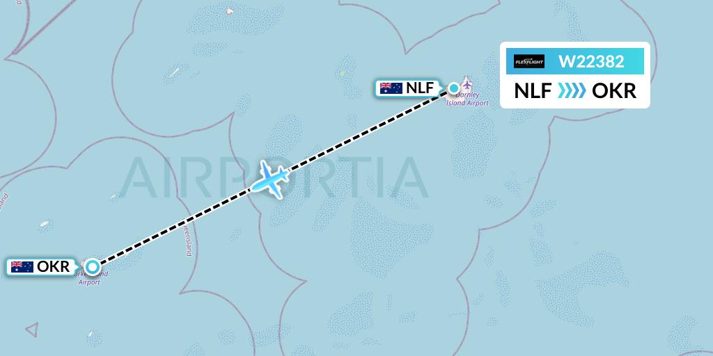 W22382 Flight Status Flex Flight: Darnley Island to Yorke Island (FXT2382)