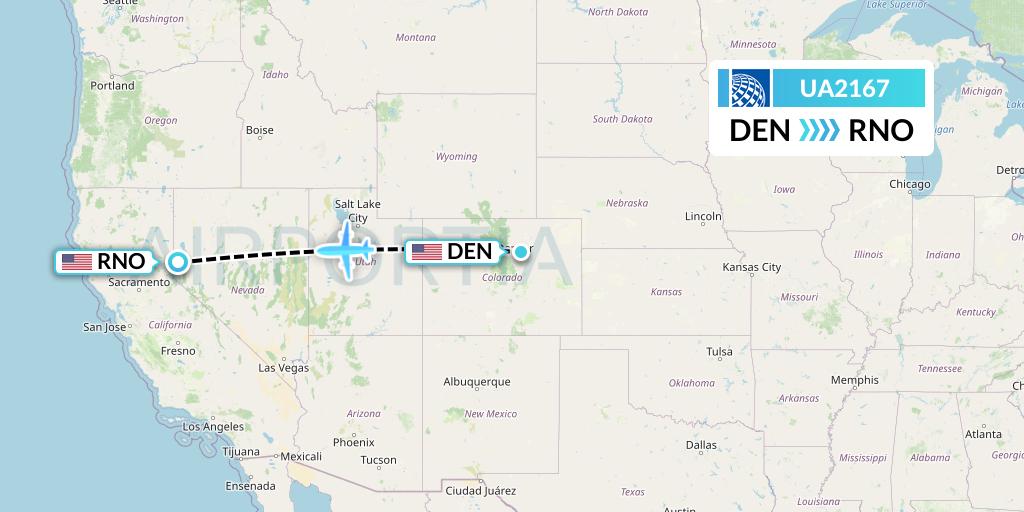 UA2167 Flight Status United Airlines: Denver to Reno (UAL2167)