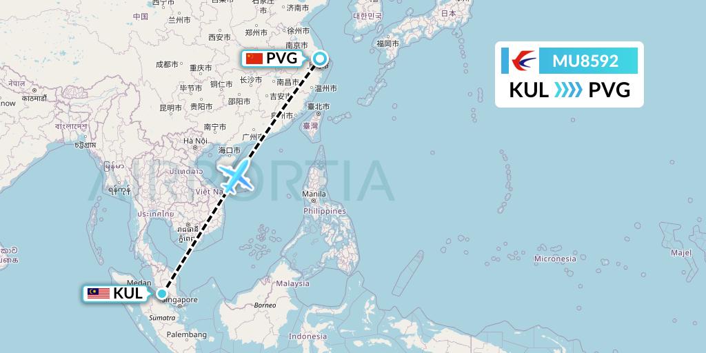 MU8592 Flight Status China Eastern Airlines: Kuala Lumpur to Shanghai ...