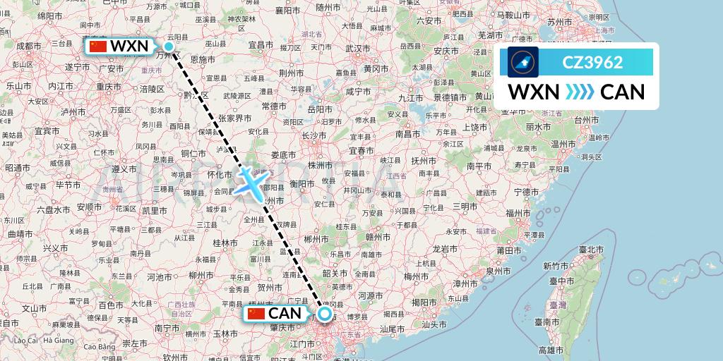 CZ3962 Flight Status China Southern Airlines: Wanzhou to Guangzhou ...
