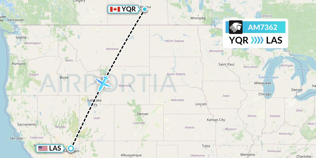 AM7362 Flight Status Aeromexico: Regina to Las Vegas (AMX7362)