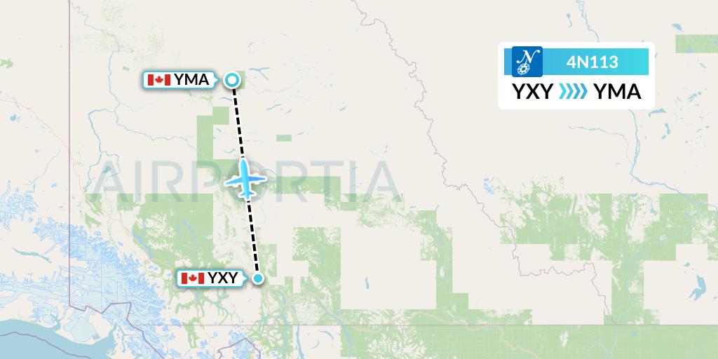 4N113 Flight Status Air North: Whitehorse to Mayo (ANT113)