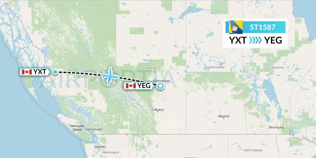 5T1587 Flight Status Canadian North: Terrace to Edmonton (MPE1587)