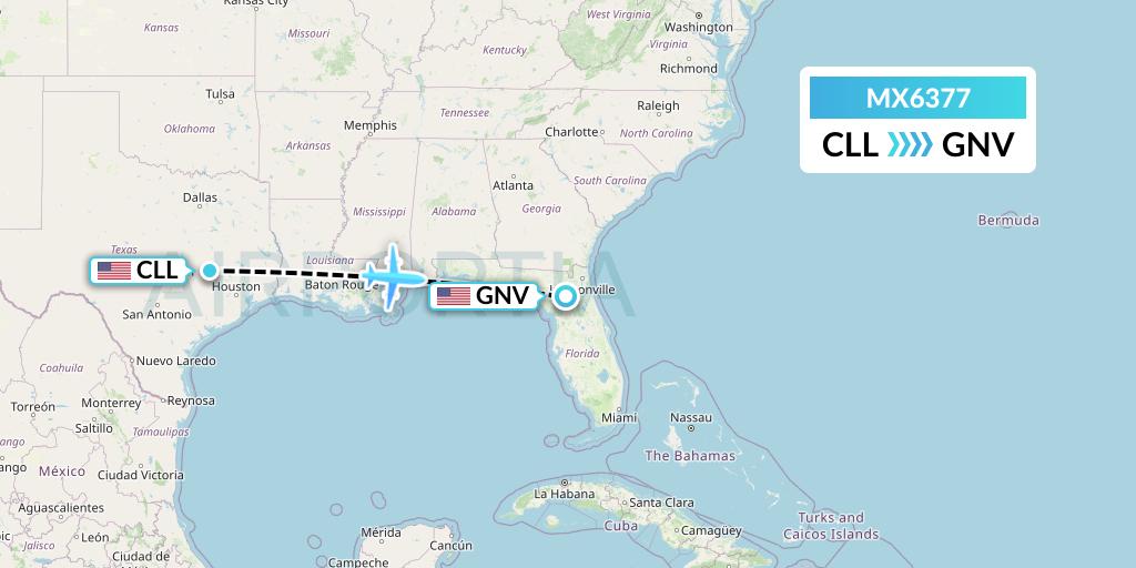 MX6377 Flight Status Breeze Airways: College Station to Gainesville ...