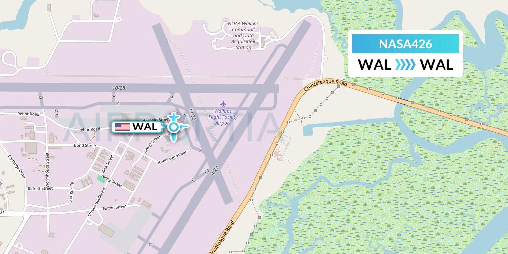 NASA426 Flight Status Nasair: Wallops Island to Wallops Island (UEA426)