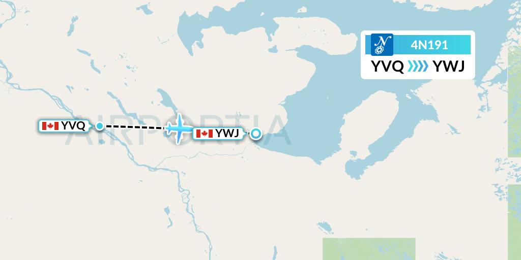 4N191 Flight Status Air North: Norman Wells to Deline (ANT191)