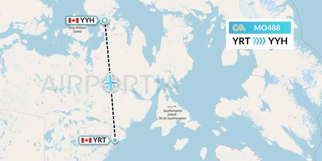 MO488 Flight Status Calm Air: Rankin Inlet to Taloyoak (CAV488)