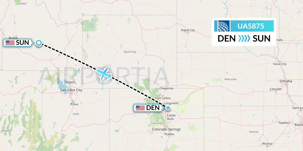 UA5875 Flight Status United Airlines: Denver to Hailey (UAL5875)