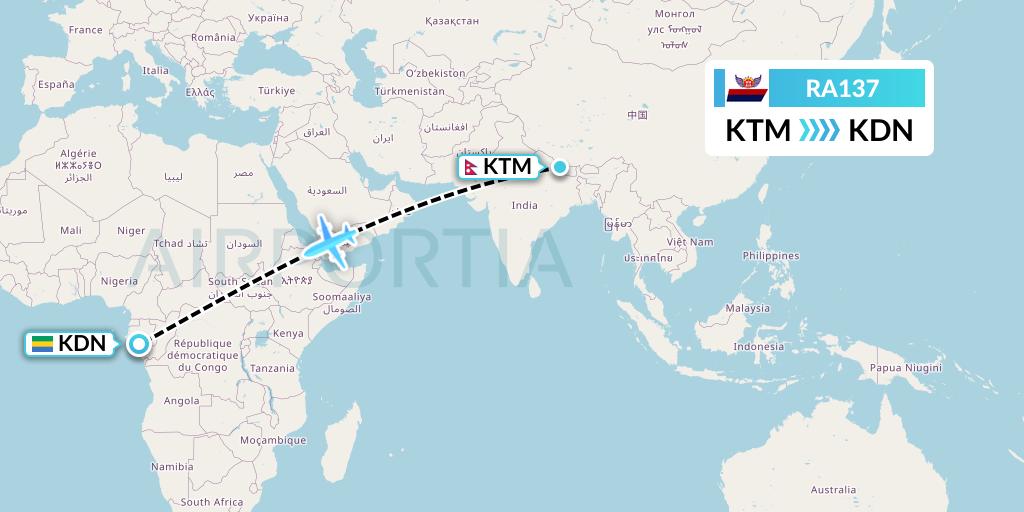 RA137 Flight Status Royal Nepal Airlines: Kathmandu to Ndende (RNA137)