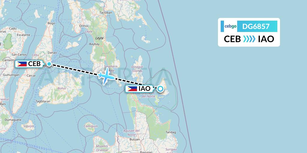 DG6857 Flight Status Cebgo: Cebu to Del Carmen (SRQ6857)