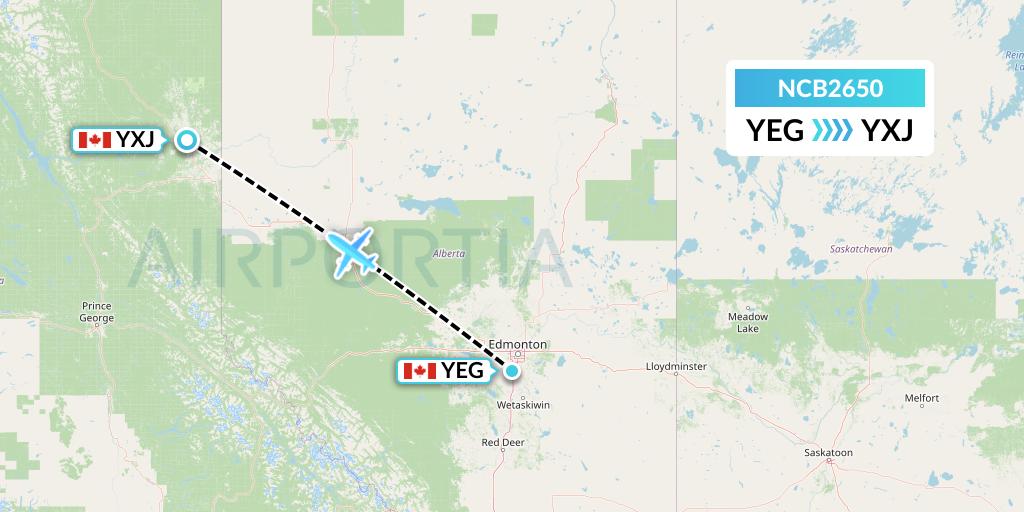 NCB2650 Flight Status North Caribou Flying Service: Edmonton to Fort St ...