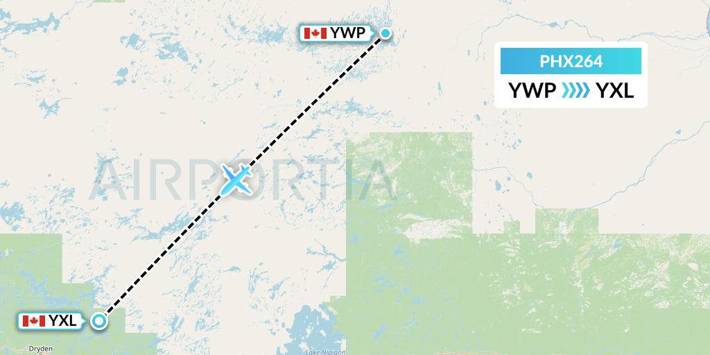 PHX264 Flight Status SkyCare: Webequie to Sioux Lookout